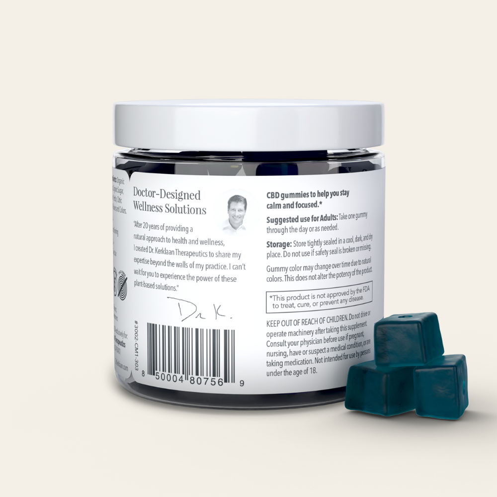 calm. CBD Gummies | Dr. Kerklaan Therapeutics | Naturally ease stress