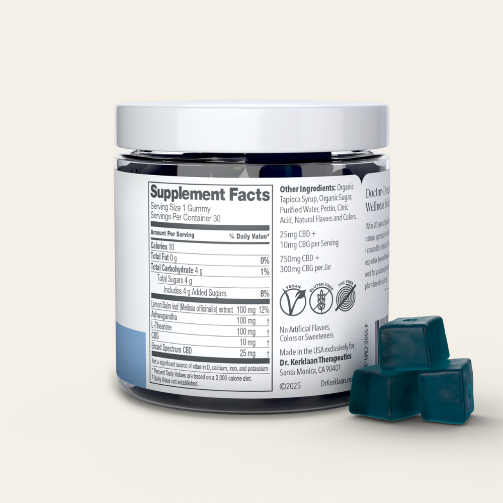 calm. CBD Gummies | Dr. Kerklaan Therapeutics | Naturally ease stress